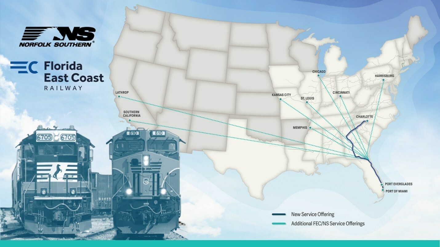 Norfolk Southern, Florida East Coast Railway further expand intermodal ...