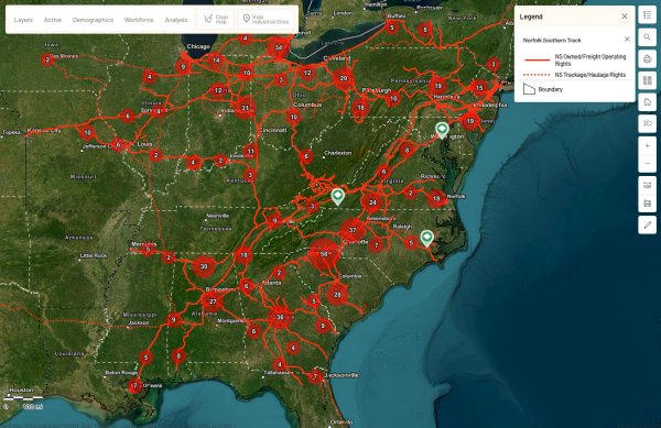 Rail Served Sites | Norfolk Southern